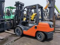 China Powerful Gasoline Engine Used 3 Ton Toyota Forklift with Sideshift at Shanghai Yard for sale