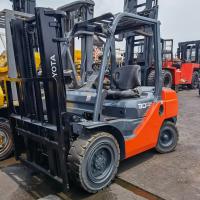 China 3000 kg Gasoline Engine Toyota 8F30 Hydraulic Diesel Forklift for Heavy Loads for sale