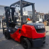 China TOYOTA 8F30 7F30 FD30 diesel engine forklift with 4.5m fork length and 3 stage mast for sale