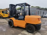 China Used Toyota Forklift Gasoline Gas 2.5ton 3 Ton in Shanghai Yard with Fork Width routine for sale