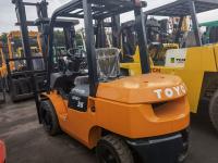 China Used Toyota 3.5 ton FD35 Diesel Forklift in Shanghai yard with 3500 kg Fork Width for sale