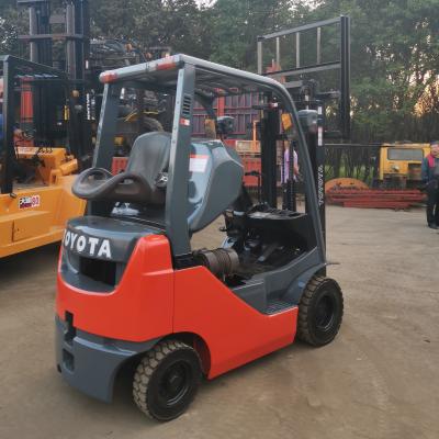 China Routine Fork Width 1.5 Ton Diesel Toyota FD15 Forklift with 2 Stage 3 Meters in Shanghai for sale
