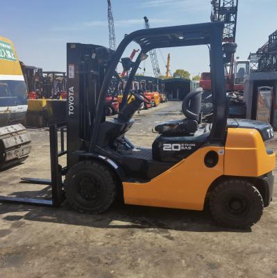 China 2 Ton Toyota Forklift with 3 Stage Mast Side Shift Toyota Seat 4.5m Lifting Height for sale