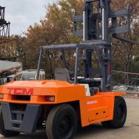 China Used TCM FD100 Forklift 10 Ton Diesel Fork Lift in Good Condition for Food Beverage for sale