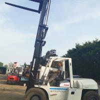 China 10 Ton TCM FD100 Diesel Forklift Good and with Routine Fork Width for sale