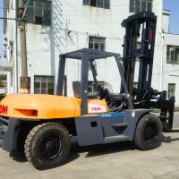China 10 ton Diesel Forklift Japanese TCM Used FD100 Forklift with Fork Width Routine Discount for sale