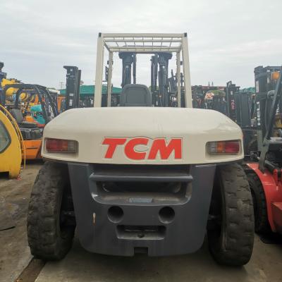 China 10 ton 3m Forklift Used TCM FD100 Forklift with Diesel Engine and Routine Fork Length for sale