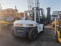 China 10 ton 3m Forklift Used TCM FD100 Forklift with Diesel Engine and Routine Fork Length for sale