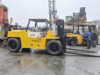 China TCM FD100 10 Ton Diesel Forklift with 3m Lifting Height and 4.5m Fork Width in Shanghai for sale