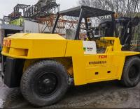 China Routine Fork Width TCM FD100T 10 Ton Hydraulic Forklift Used Diesel Engine for Sal for sale