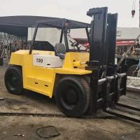 China Shanghai Industrial Zone Sale Japan Second-Hand TCM 10 Ton FD100 High Mast Forklift for sale