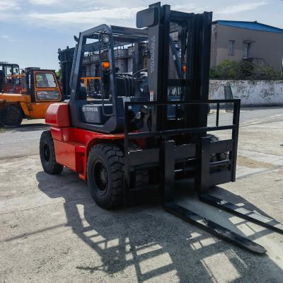 China Japan Isuzu Engine 7 Ton Toyota Forklift with Fork Positionor and Routine Fork Length for sale