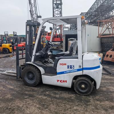 China Home 2.5 Ton Used Japan TCM FD25 T3C Diesel Forklift for Retail Restaurant Industries for sale