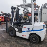China Home 2.5 Ton Used Japan TCM FD25 T3C Diesel Forklift for Retail Restaurant Industries for sale