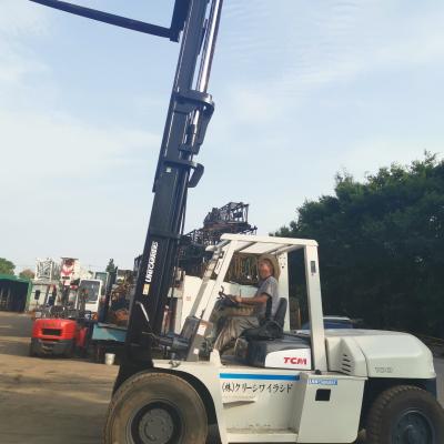 China Secondhand TCM FD100 10Ton Diesel Forklift for Food Beverage Operations and Efficiency for sale