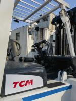 China Used Japan TCM FD100 Diesel Forklift 10 Ton Warehouse Container Pallet Lifting Truck for sale