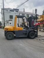 China Second Hand 7 Ton TCM Forklift FD70 Japan Made Used TCM 2.5t 3t 5t 7t in Garment Shops for sale