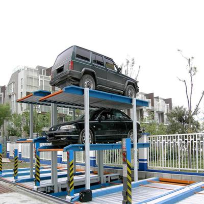 China PJS Pit Type Lift Parking System 3 Cars Inground Hydraulic for sale