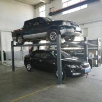China Four Post Double Stacker Hydraulic Parking System With CE for sale
