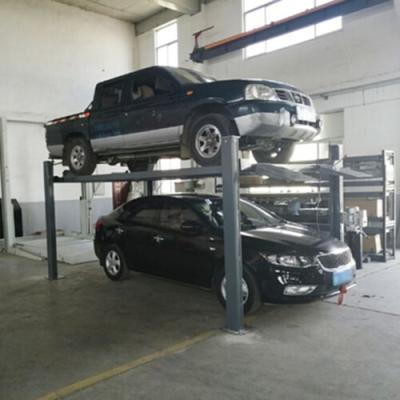 China Four Post Double Stacker Hydraulic Parking System With CE for sale