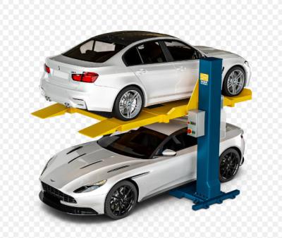China Two Pole Stacked Automated Car Parking System Public Residential Parking Lot for sale