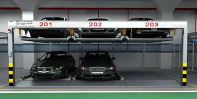 China Underground Automated Smart Puzzle Car Parking System Two Levels for sale