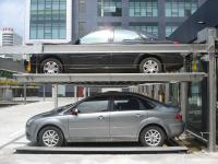 China Two Post Double Decker Parking System Vertical Vhicles Storage Lift for sale