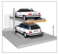 China High Durability Double Decker Parking System Hydraulic Car Lift For Maximum Safety for sale