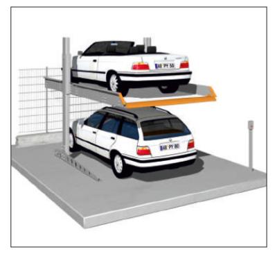 China High Durability Double Decker Parking System Hydraulic Car Lift For Maximum Safety for sale