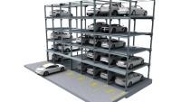 China Steel PJS Two Post Parking Lift With Hydraulic / Motor Drive for sale