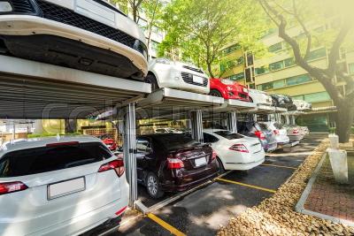 China Steel Automated Valet Parking System With LED / LCD / Touch Screen for sale