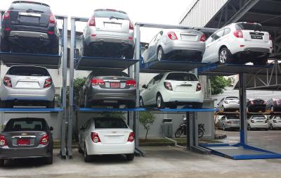 China Commercial Parking Lifts With 4kW Motor Emergency Stop Button for sale
