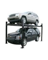 China Electric Powered Steel Commercial Parking Lifts With 4 - 6m/Min Lifting Speed for sale