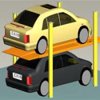 China Galvanized Wave Platform Double Decker Parking System 8 - 12m/min Lifting Speed for sale
