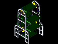China 2000kg Capacity Lightweight Vertical Car Lift Automatic Operation for sale