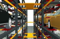 China Steel 2 Level Parking Lift Elevated Car Parking System With Motor Power 5.5 - 7.5KW for sale