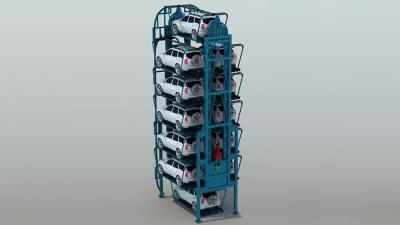 China Motor Chain Driven Vertical Rotary Parking System With 50HZ Electricity for sale