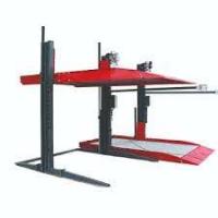 China Compact Two Post Parking Lift With Galvanized Wave Platform  8 - 12m/Min for sale