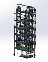 China 2000kg Car Parking Elevator System Solutions For Small Spaces 7 Levels 12 SUVs for sale