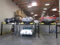 China 220V Four Post Parking Lift Motor Drive 2 Level Parking System for sale