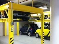 China 220V Four Post Parking Lift Motor Drive 2 Level Parking System for sale