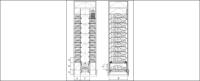 China PCS Elevated Car Parking System 20 Levels Tower Type Vertical Lifting for sale