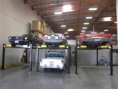 China 3200kg Residential Car Parking Lifts Double Layer 4 Post Automotive Lift for sale