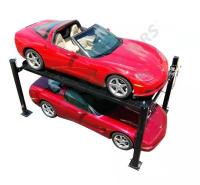 China 3600kg 4 Post Hydraulic Car Lift Two Level Car Park Equipment for sale