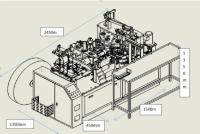 China Fully Automatic 20-50oz Paper Food Bowl Production Machine with 2450*1350*2100mm for sale