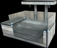 China Waterproof Wooden Tortoise Enclosure 100×50×20cm Open Style Table with Dual Power Supply for sale