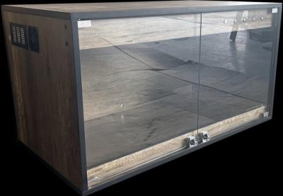 China 100×50×50cm Waterproof Plywood Reptile Enclosure with Drainage System and UVA/UVB Lighting for sale