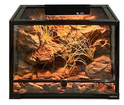 China PU Vivarium Rock Background Panel 58.5x41.5cm Moisture Proof Climbing Surface for Pet Habitat Decoration for sale
