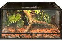 China SL-M16A PU Tree Stump Reptile Decor 32x41.5x53cm Waterproof Terrarium Background for sale