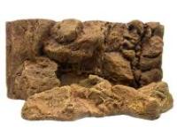 China Natural Texture PU Rock Panels 58.5×28.5cm for Reptile Enclosures - Waterproof Custom Background for sale